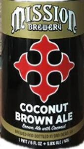 Drink Label: Mission Brewery Coconut Brown Ale (Mission Brewery, United ...