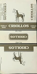 Cigarette Pack: Criollos (UruguayCol:UY-CT-0222 🚬