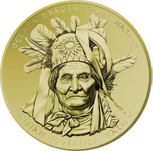 Coin: 50 Dollars (Oglala Lacota Sioux Geronimo) (Fantasy Issues(USA ...