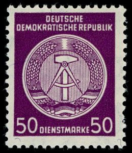 Stamp: Official Stamps for Administration Post B (II and III) (Germany ...
