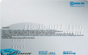 Bank Card: Prima (BRI (Indonesia), IndonesiaCol:ID-GM-0160