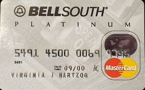 Bank Card: Bell South (GE Capital Consumer Card Co., United States of ...