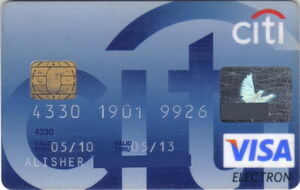 Bank Card: Citi (Citibank Kazakhstan, KazakhstanCol:KZ-VE-0063.02