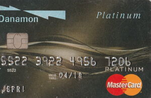 Bank Card: Danamon Platinum (Bank Danamon, IndonesiaCol:ID-MC-0115