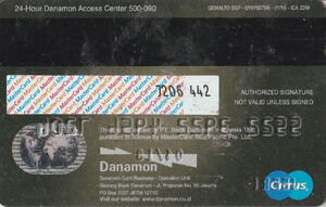Bank Card: Danamon Platinum (Bank Danamon, IndonesiaCol:ID-MC-0115