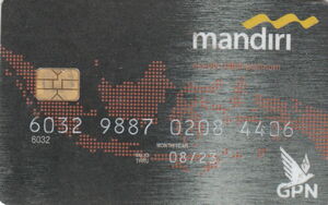 Bank Card: Mandiri GPN (Bank Mandiri, IndonesiaCol:ID-GM-0167