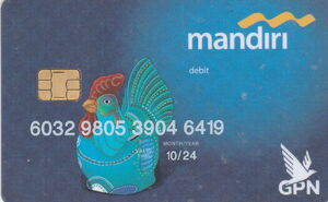 Tarjeta de Banco: Bank Mandiri - Chicken GPN (Bank Mandiri ...