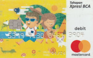 Bank Card: Tahapan Xpresi BCA (Bank Central Asia, IndonesiaCol:ID-MC-0116