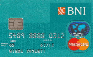 Bank Card: BNI Credit Card (Bank BNI, IndonesiaCol:ID-MC-0117.01
