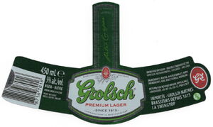 Drink Label: Grolsch Premium Lager (Grolsch Brouwerij, NetherlandsCol ...