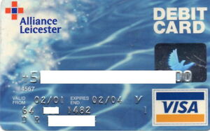 Bank Card: Alliance Leicester Debit Card (Alliance Leicester, United ...