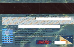 Bank Card: Alliance Leicester Debit Card (Alliance Leicester, United ...