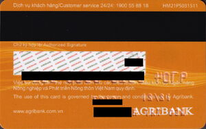 Bank Card: Agribank Napas Debit Card (Agribank, VietnamCol:VN-GM-0002
