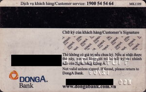 Bank Card: DongA Bank Teachers VNBC Debit Card (DongA Bank, VietnamCol ...