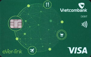 Cartões de bancos: Vietcombank Visa Ever-link Debit Card (Vietcombank ...
