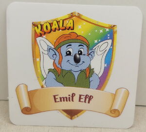 Meal Toy: Fenstersticker - Emil Elf (Candy, Germany, Federal Republic ...