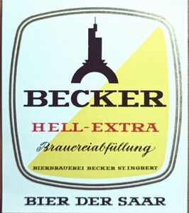 Drink Label: Becker Hell-Extra (Privatbrauerei Becker, Germany, Federal ...