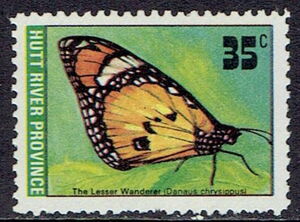 Stamp: Butterflies: Lesser Wanderer (Danaus chrysippus) (Australia ...