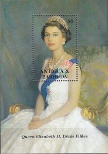 Stamp: Queen Elizabeth II , Denis Fildes (Antigua and Barbuda(40th ...