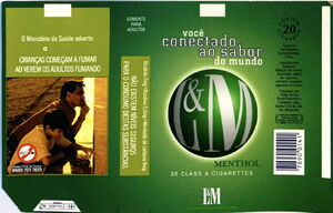 Cigarette Pack: L&M Menthol (Brazil(L&M Menthol) Col:BR-CT-1078