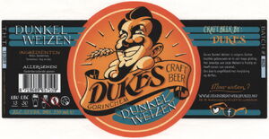 Drink Label: Dukes Dunkel Weizen (Stadsbrouwerij Dukes, NetherlandsCol ...