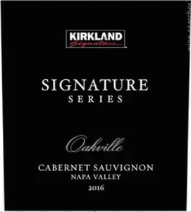 Drink Label: Kirkland Signature Series Oakville Cabernet Sauvignon (DC ...