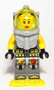 Lego Set: Atlantis Diver 5 - Samantha Rhodes - With Yellow Flippers an ...