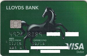 Bank Card: LLoyds Bank Visa Debit Horse (Lloyds TSB, United Kingdom of ...