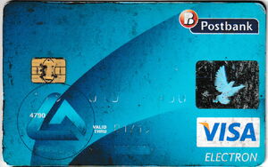 Bank Card: Postbank Visa Electron - 07/14 (Postbank, BulgariaCol:BG-VE ...