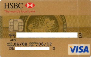 Bank Card: Visa Hsbc (HSBC, IndonesiaCol:ID-VI-0123