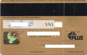 Bank Card: Visa Hsbc (HSBC, IndonesiaCol:ID-VI-0123