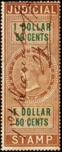 Stamp: Queen Victoria (1819-1901) (Straits Settlements: Revenue Stamps ...