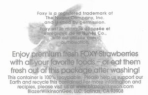 Food Label: Foxy California Strawberries - Fraises California ...