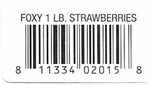 Food Label: Foxy California Strawberries - Fraises California ...