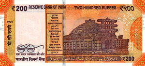 Banknote: 200 Rupees (India(2016-2022 "Gandhi at Center" Issue) Wor:P-113l