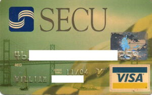 Bank Card: SECU of MD Visa (State Employees Credit Union of Maryland ...