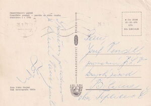 Postcard: Františkovy Lázně. František Spring (Czechoslovakia ...