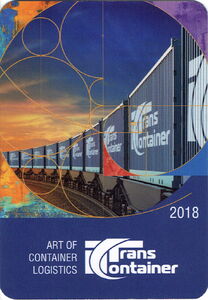 Pocket Calendar: TransContainer (Russia(Wagons) Col:RUS-2018-Wagon-001