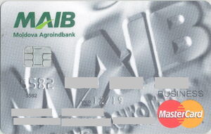 Bank Card: Maib - Business (Agroindbank, MoldovaCol:MD-MC-0033