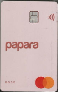 Bank Card: Rose Card (Papara Elektronik Para, Türkiye (Turkey)Col:TR-MC ...