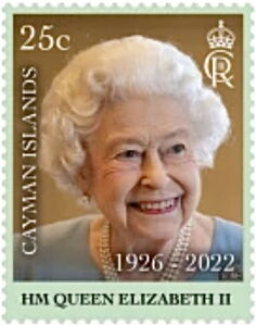 Stamp: Queen Elizabeth II Memorial Tribute (Cayman Islands(Queen ...