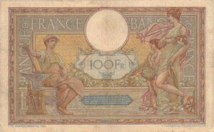 Banknote: 100 Francs (France(1909-1923 Issue) Wor:P-71a.17