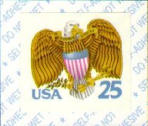 Stamp: Eagle and Shield (United States of America(1989-1990 Regular ...