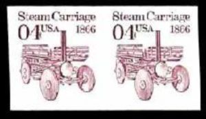 Stamp: Steam Carriage 1866 (United States of America(Transportation ...