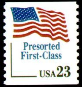 Stamp: Flag Presorted First Class (United States of America(1991-1994 ...