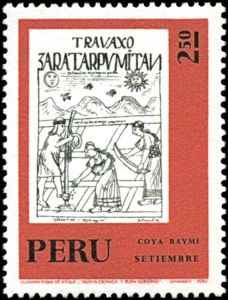 Stamp: 400th Anniversary Inca Calendar publication - September (Peru ...