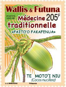 Stamp: Traditional Medicine : Coconut (Cocos nucifera) (Wallis and ...