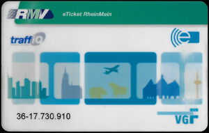 Transport Ticket: RMV eTicket RheinMain VGF traffiQ (design 2, local ...