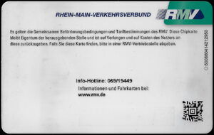 Transport Ticket: RMV eTicket RheinMain VGF traffiQ (design 2, local ...
