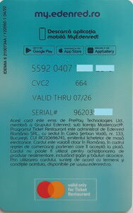 Bank Card: Edenred (Edenred, RomaniaCol:RO-MC-0410.03